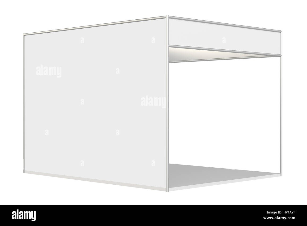 Booth for customizing advertising design stand Stock Photo - Alamy