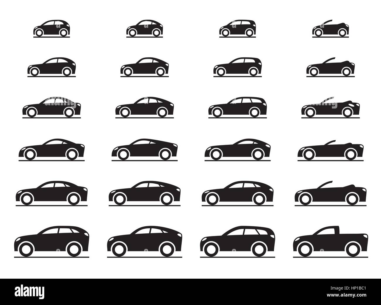 Various modern cars - vector illustration Stock Vector Image & Art - Alamy