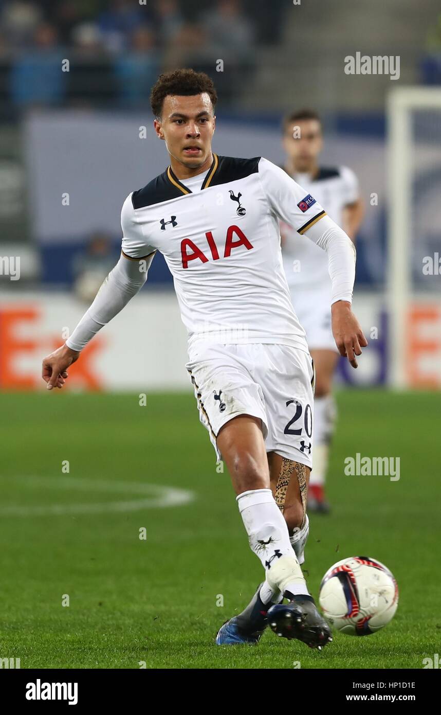 Tottenham hotspur mousa dembele during the uefa europa league hi-res ...