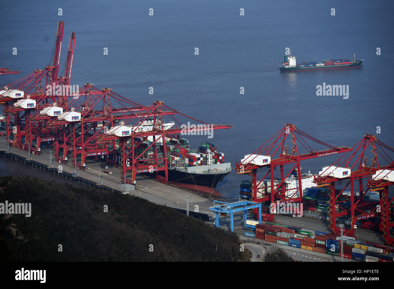 Ningbo. 16th Feb, 2017. Photo taken on Feb. 16, 2017 shows the ...