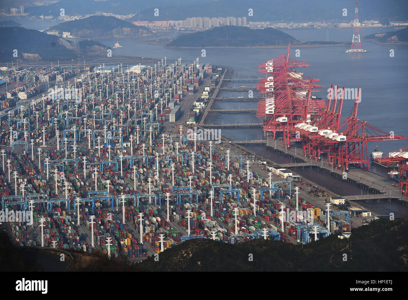 Ningbo. 16th Feb, 2017. Photo taken on Feb. 16, 2017 shows the ...