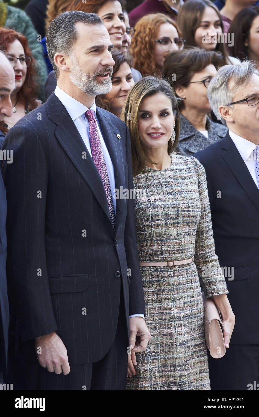 Madrid, Spain. 17th Feb, 2017. King Felipe VI of Spain, Queen Letizia ...