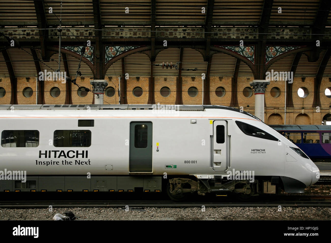 York, UK. 17th Feb, 2017. A new Hitachi-made 125mph Class 800 “Azuma ...