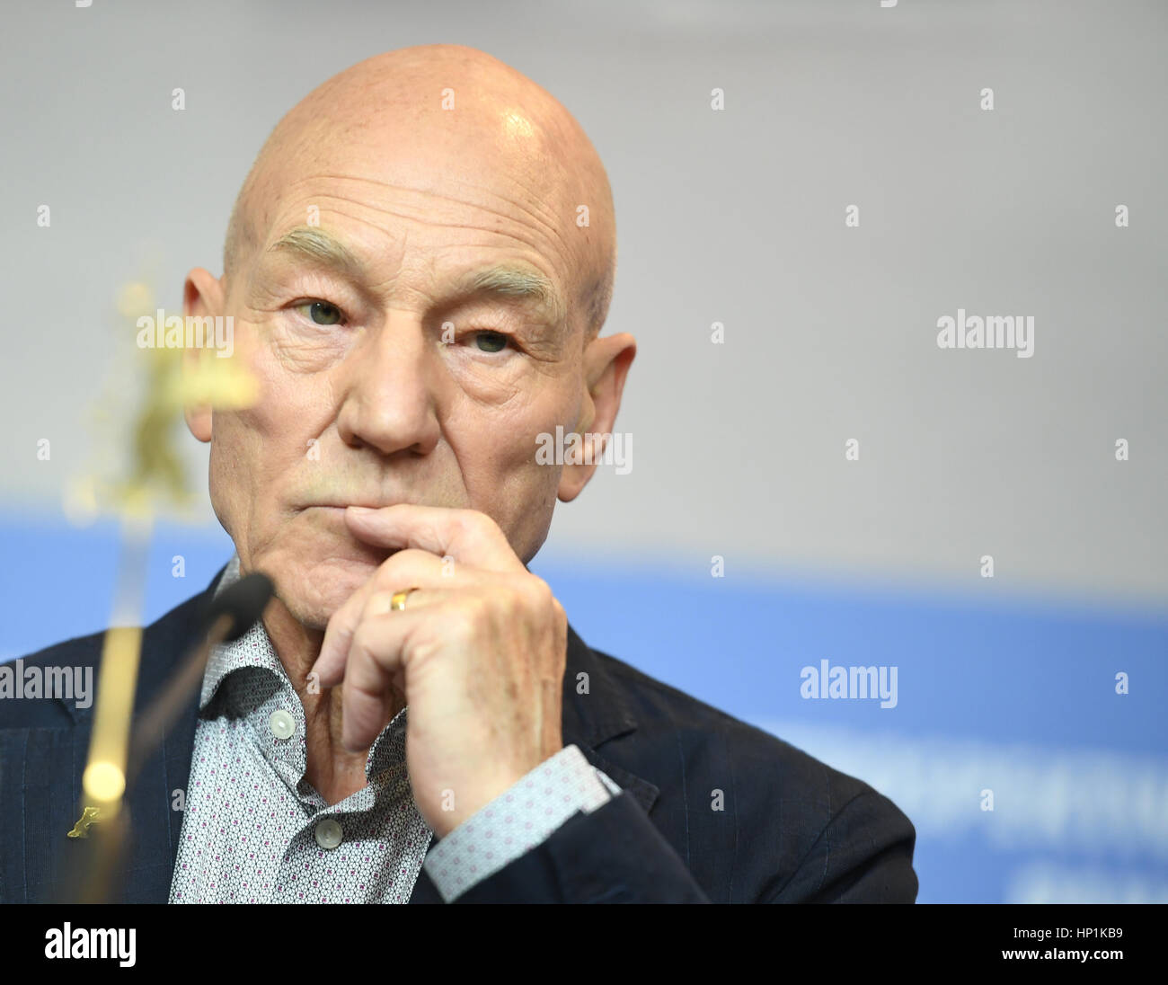 Berlin, Germany. 17th Feb, 2017. Actor Patrick Stewart, photographed ...