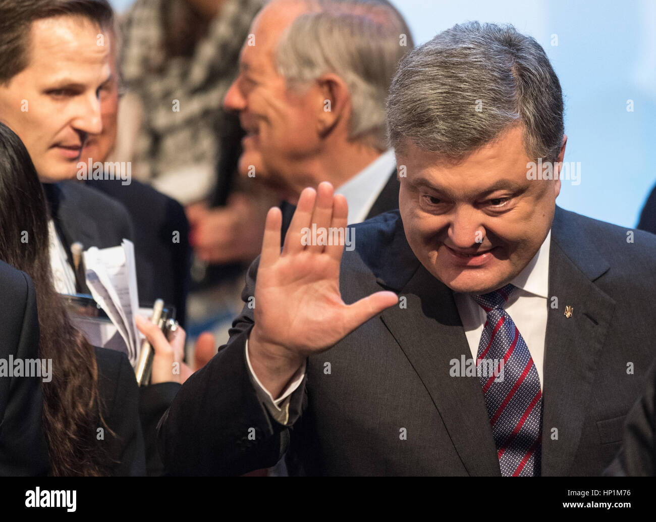 Munich, Germany. 17th Feb, 2017. Ukrainian President Petro Poroshenko ...