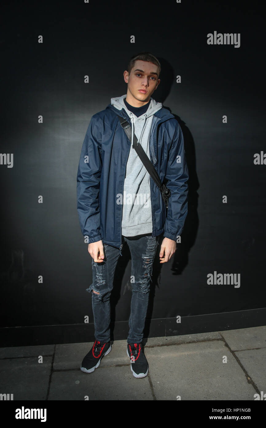 London, UK. 17th February, 2017. Sonny Walker during London Fashion ...