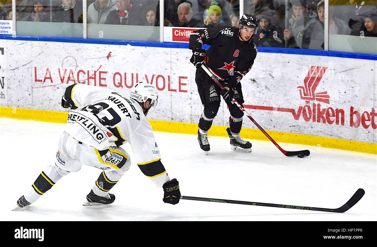 Martigny, 17.02.2017, Swiss Ice Hockey quarter-finals of LNB play-offs ...
