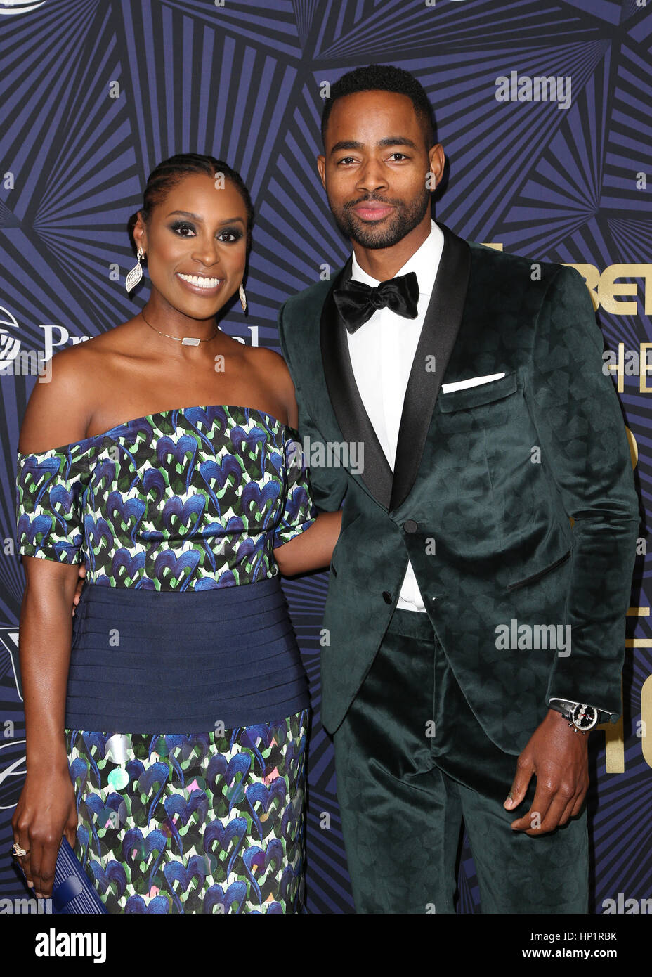 Beverly Hills, CA. 17th Feb, 2017. Issa Rae, Jay Ellis, At BET's 2017 ...