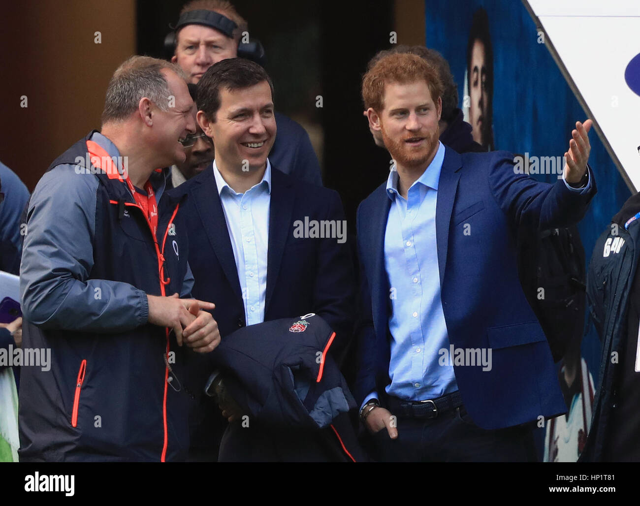 Prince Harry, Patron of the Rugby Football Union (RFU) attends an ...