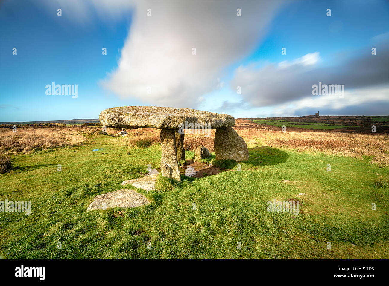 Lanyon Quoit a Neolithic Dolmen near Madron on the Land's End peninsula ...
