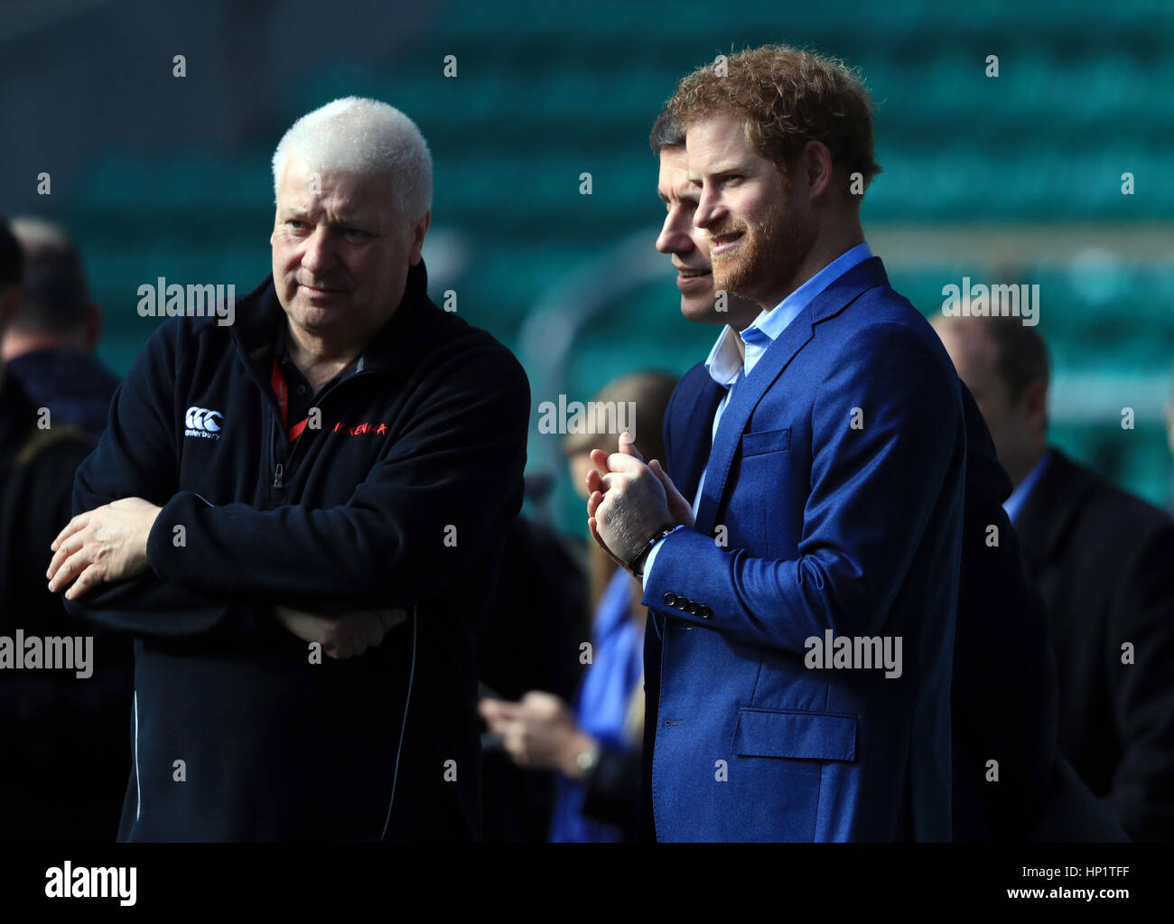 Prince Harry, Patron of the Rugby Football Union (RFU) attends an ...