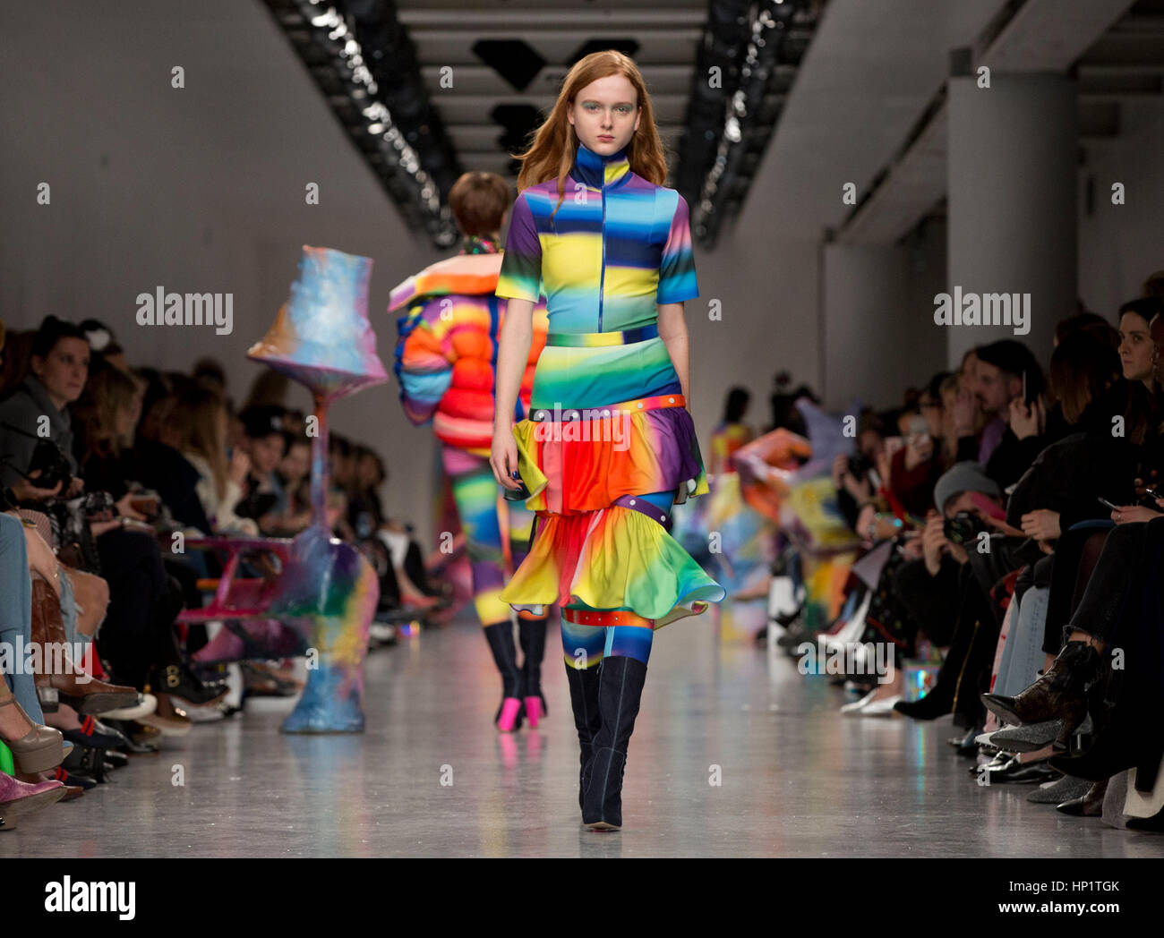 Models on the catwalk during the FYODOR GOLAN Autumn/Winter 2017 London ...