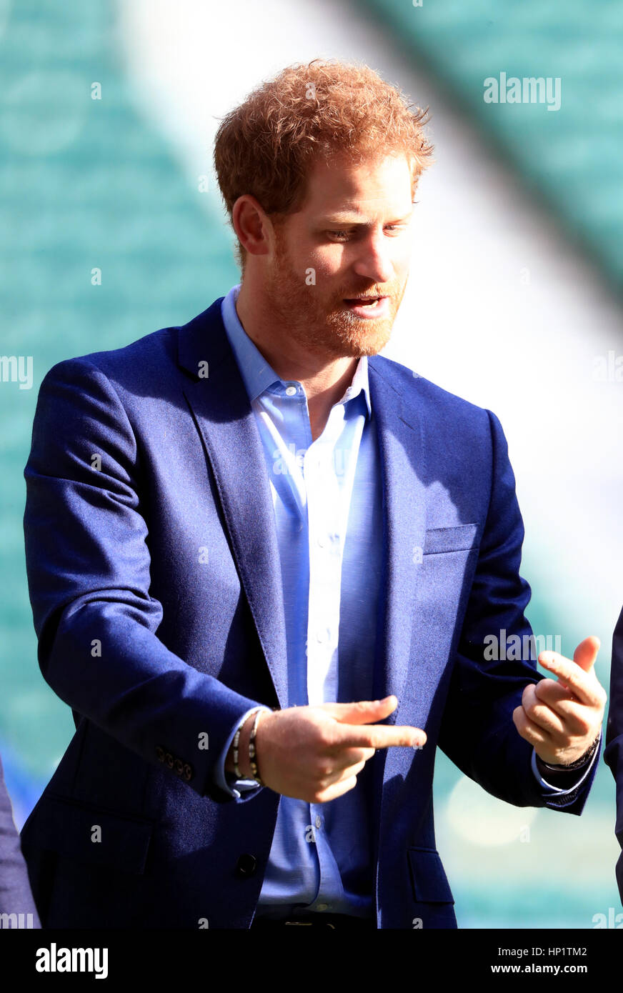 Prince Harry, Patron of the Rugby Football Union (RFU) attends an ...