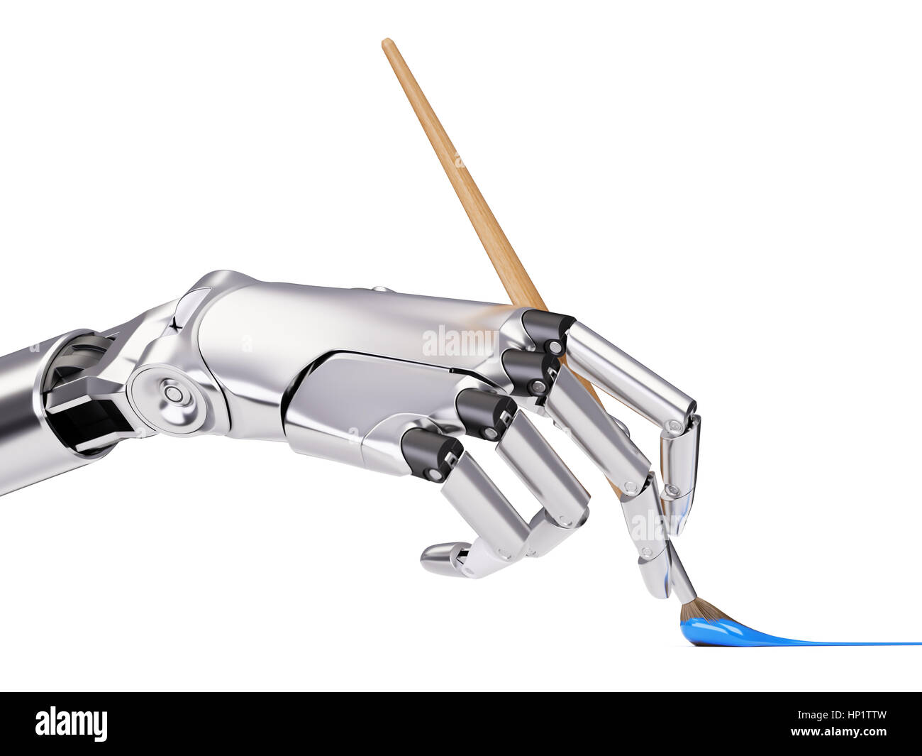 Android Hand Painting with Brush Artificial Intelligence Creativity ...