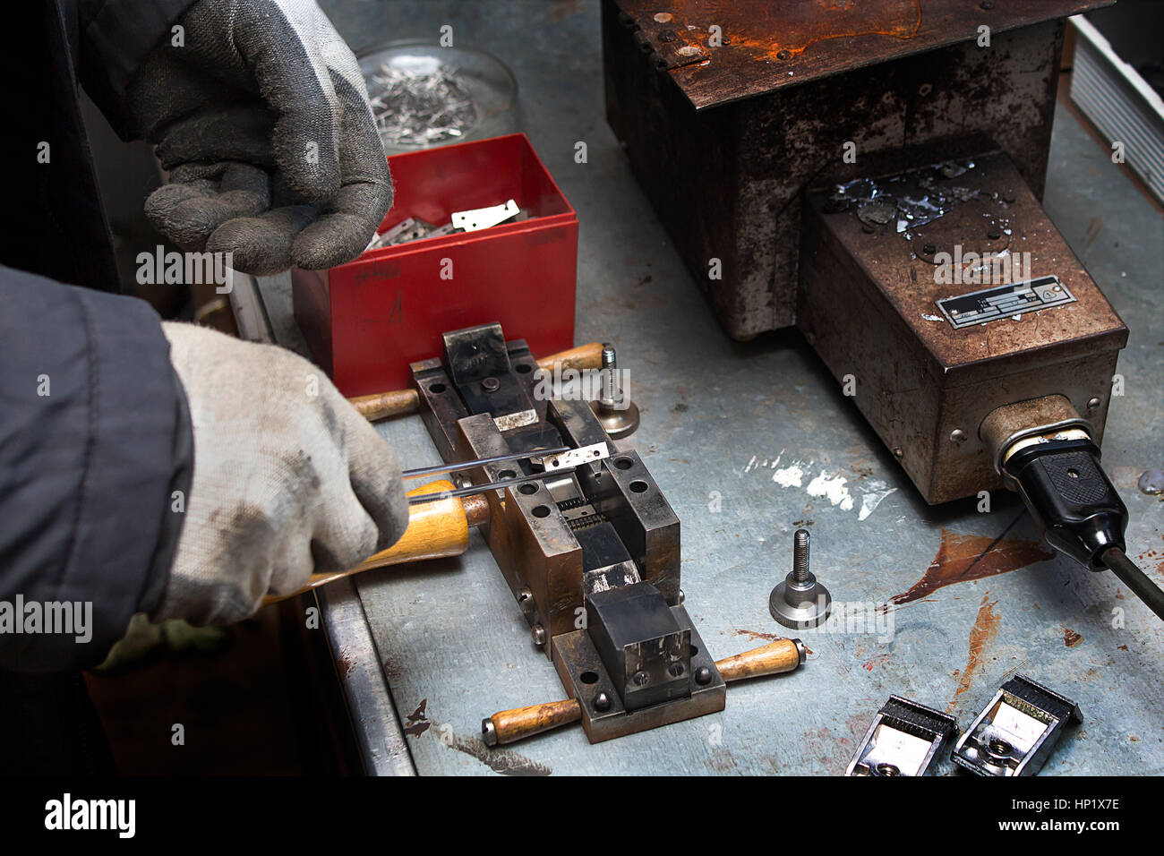 Craftsman plant produces components for the machines. Manufactory ...