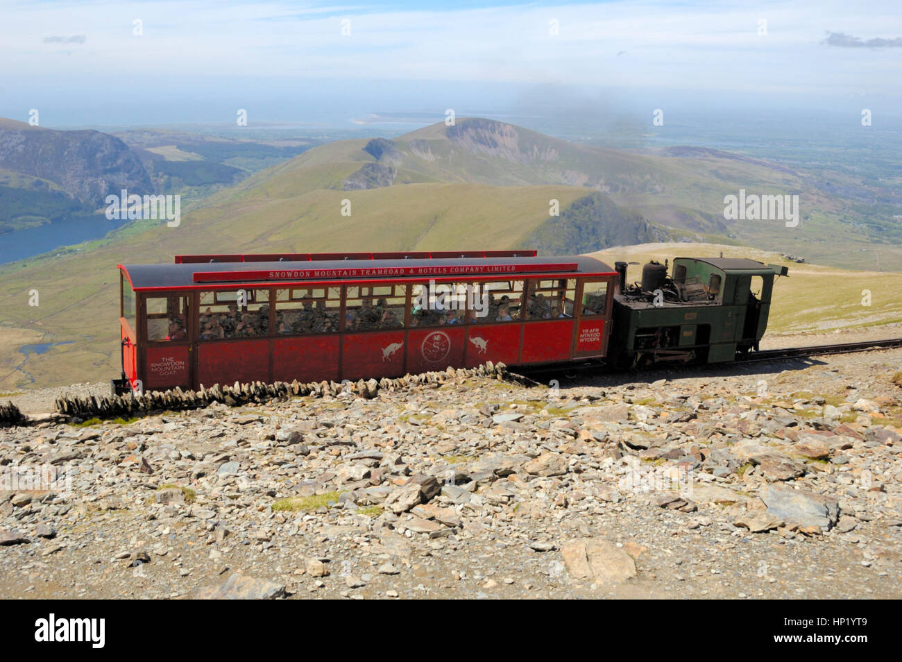 Snowdon mountain railway steam train hi-res stock photography and images - Alamy