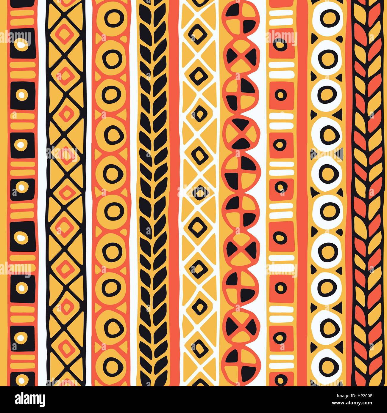 Seamless vector tribal texture. Tribal seamless texture. Vintage ethnic ...