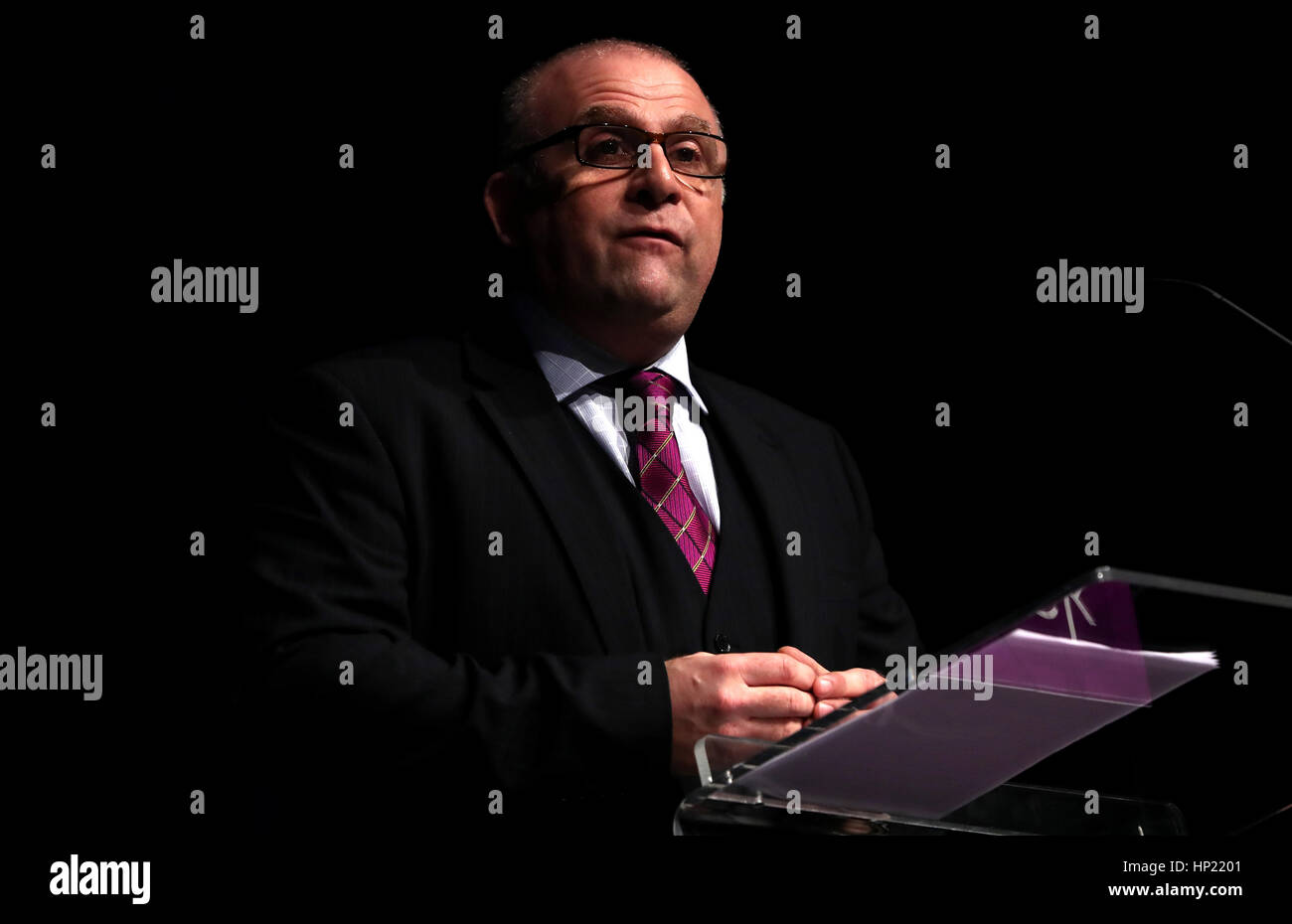 Ukip's foreign affairs spokesman Jim Carver MEP makes a speech at the ...