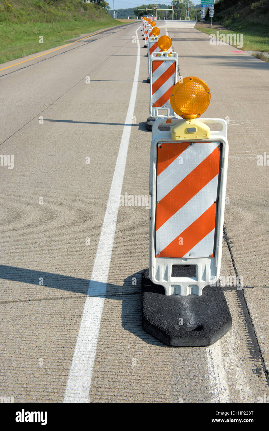 Traffic lane dividers hi-res stock photography and images - Alamy