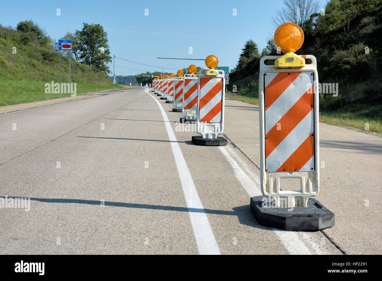Traffic lane dividers hi-res stock photography and images - Alamy