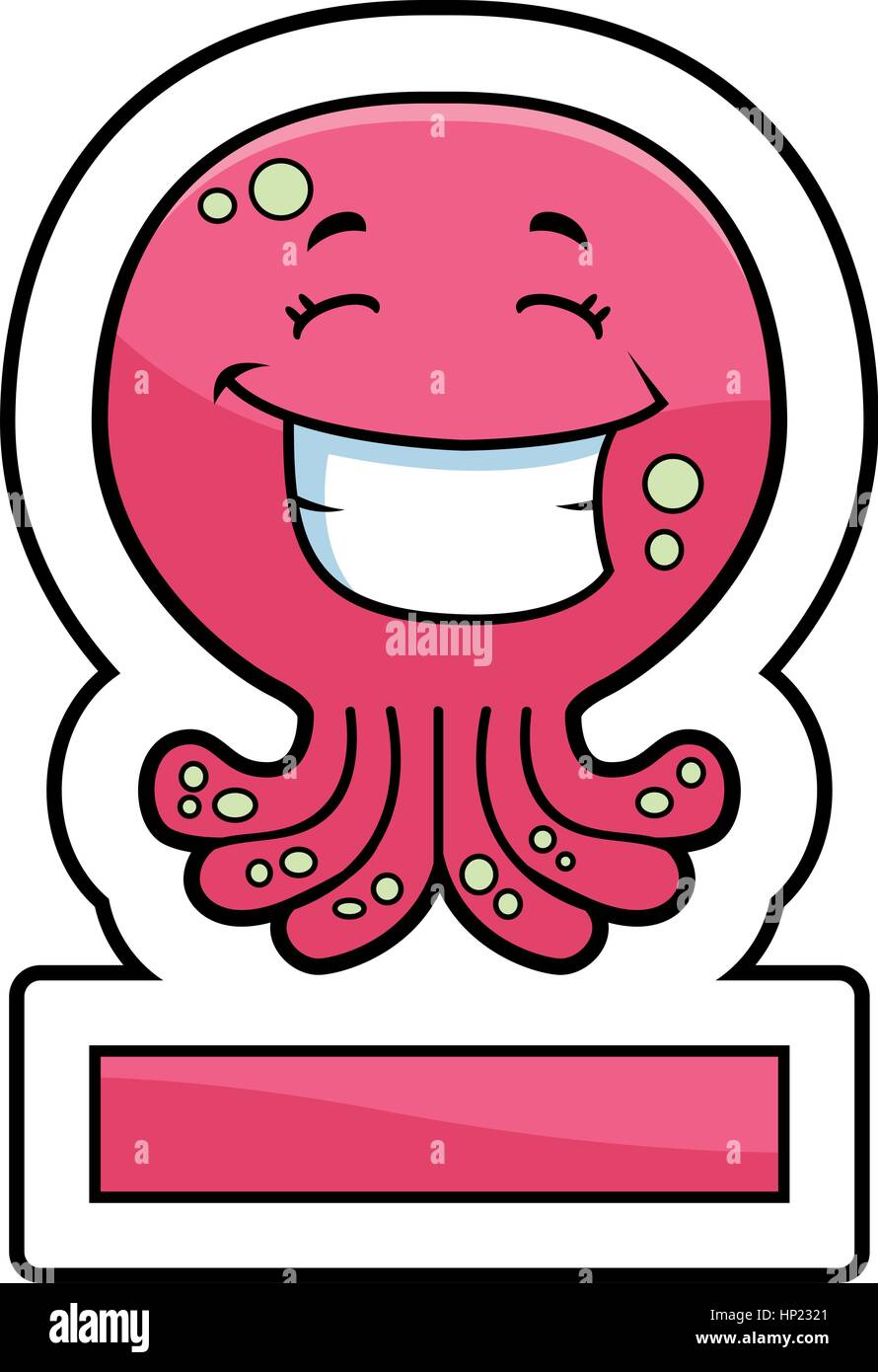 A cartoon octopus graphic happy and smiling Stock Vector Image & Art ...