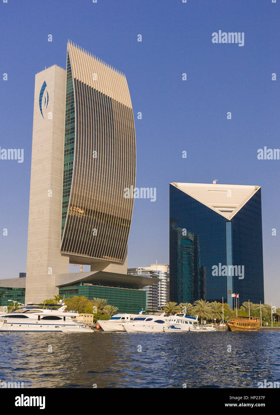 DUBAI, UNITED ARAB EMIRATES - Skyline of modern buildings on Dubai ...