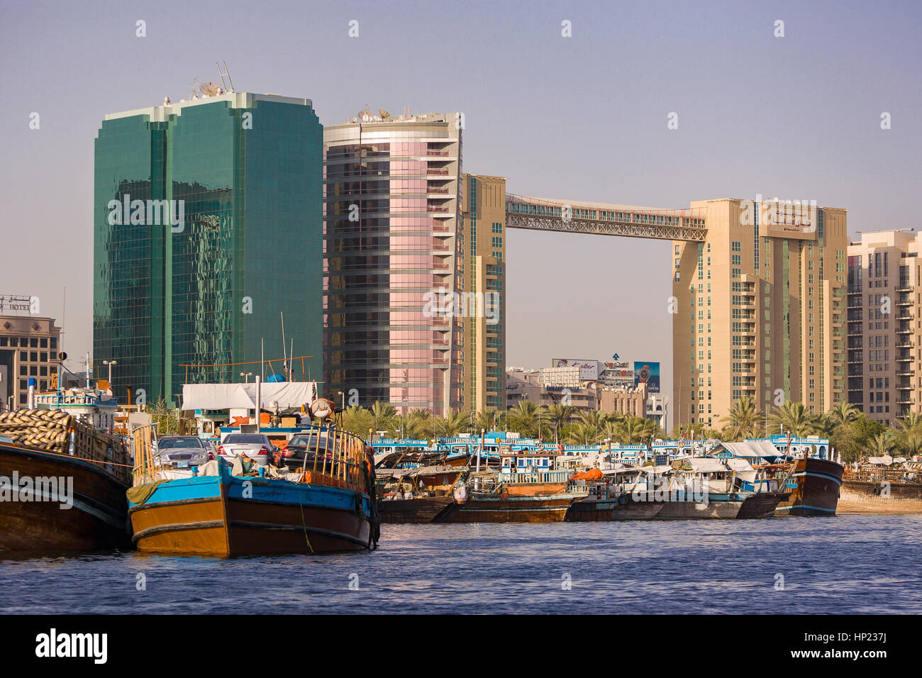 DUBAI, UNITED ARAB EMIRATES - Waterfront, Dubai Creek Stock Photo - Alamy