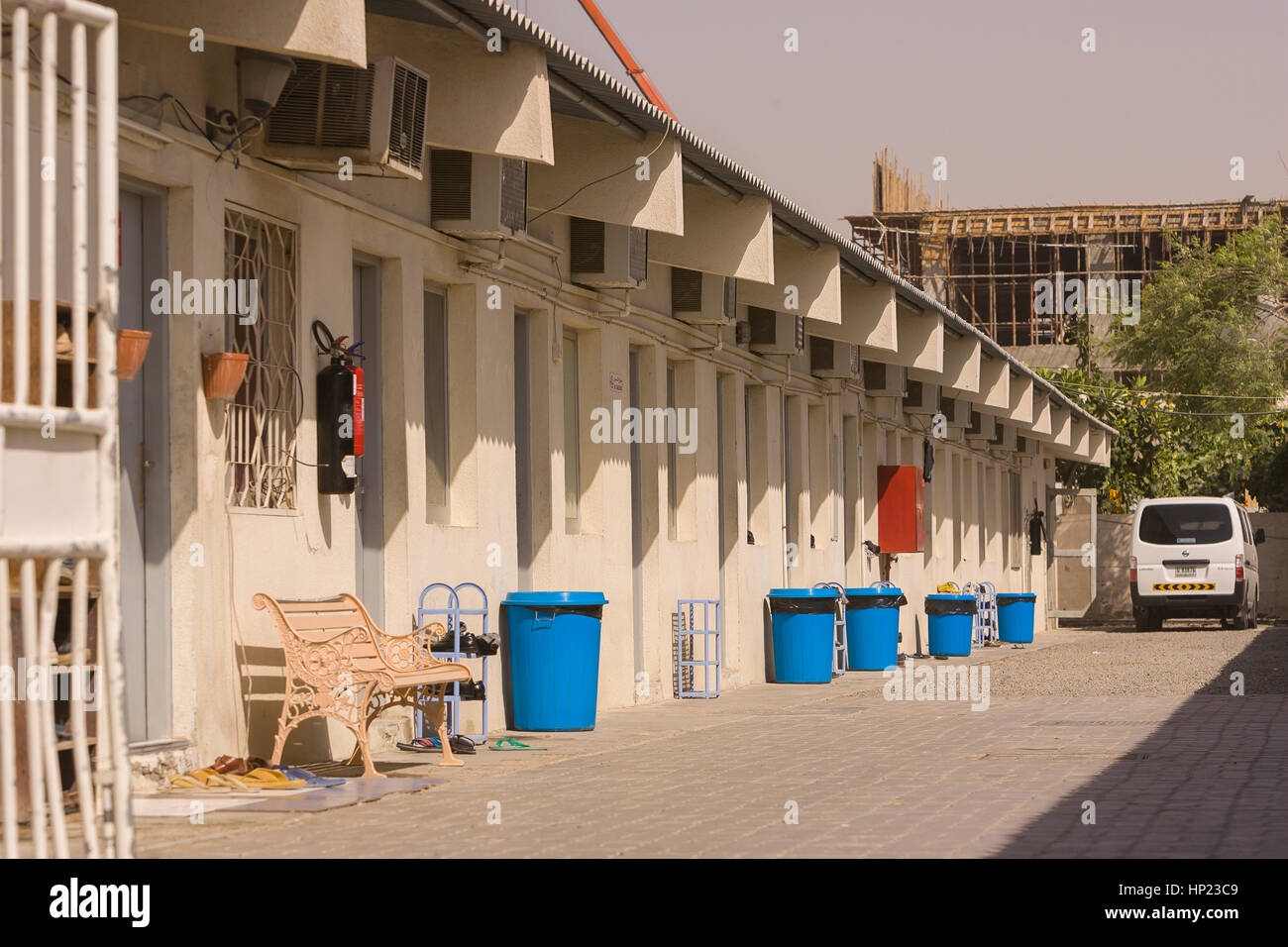 Labor camp dubai hi-res stock photography and images - Alamy
