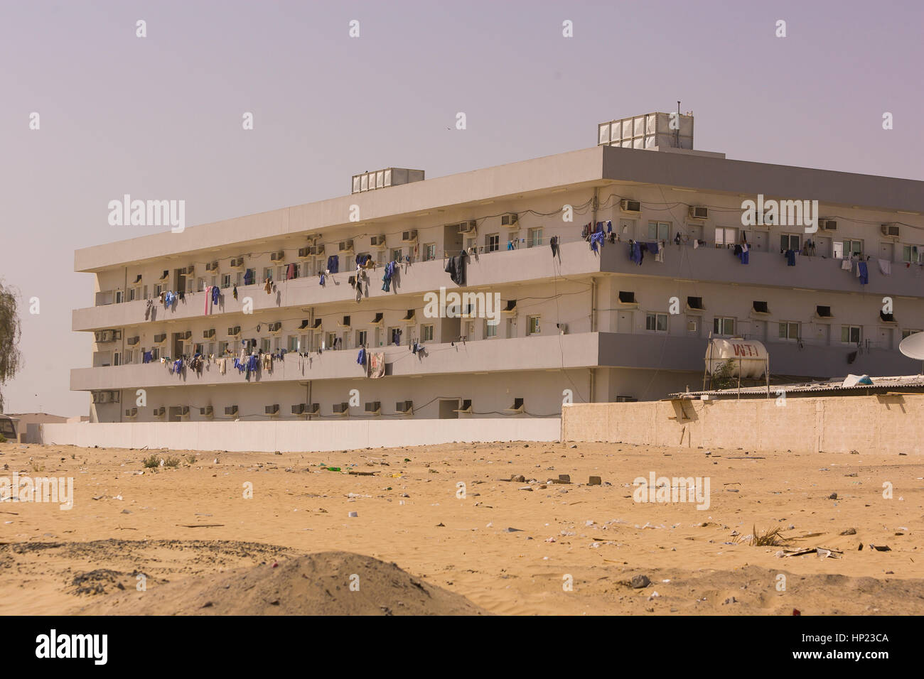 SHARJAH, UNITED ARAB EMIRATES - Labor Camp building in Sharjah city ...
