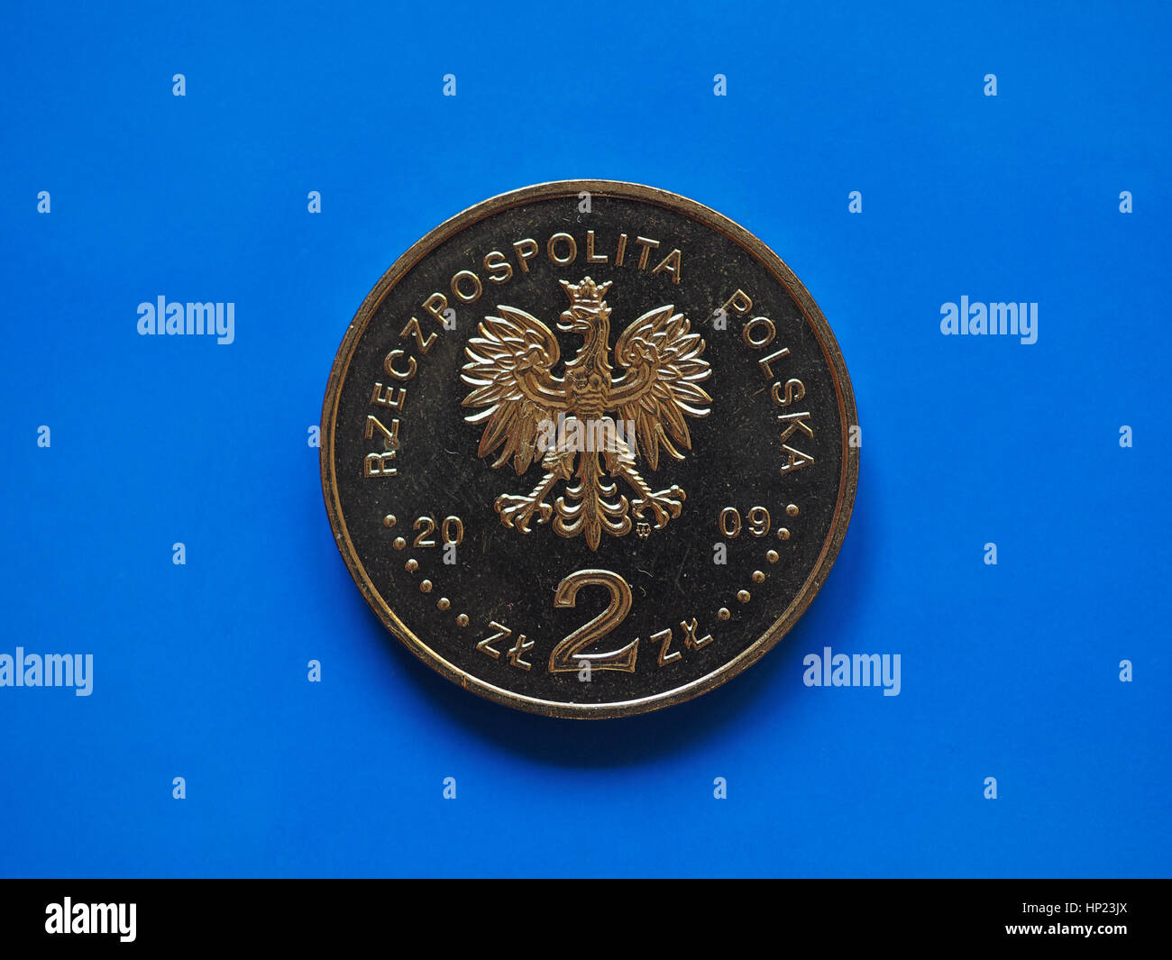 Two Polish Zloty coin money (PLN), currency of Poland Stock Photo - Alamy