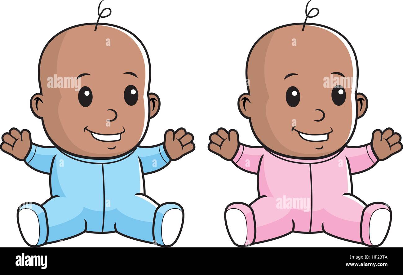 A happy cartoon baby sitting and smiling Stock Vector Image & Art - Alamy