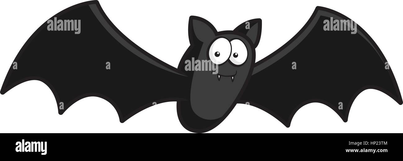 A happy cartoon bat flying and smiling Stock Vector Image & Art - Alamy