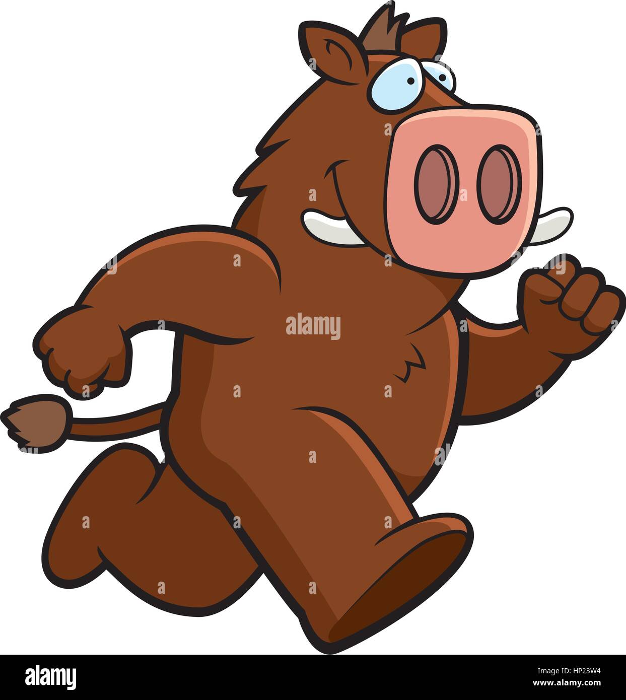 Boar running Stock Vector Images - Alamy