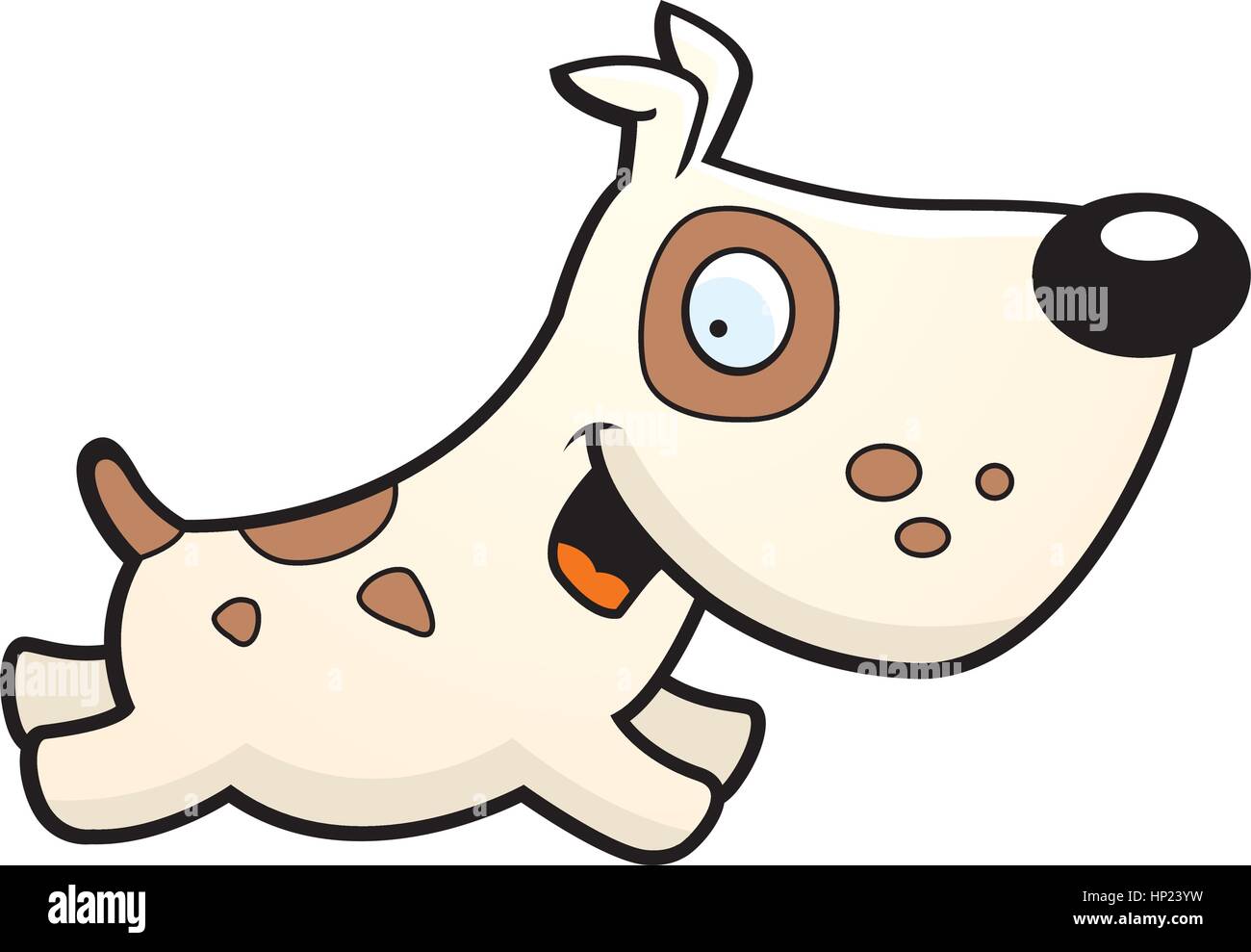 A happy cartoon dog running and smiling Stock Vector Image & Art - Alamy