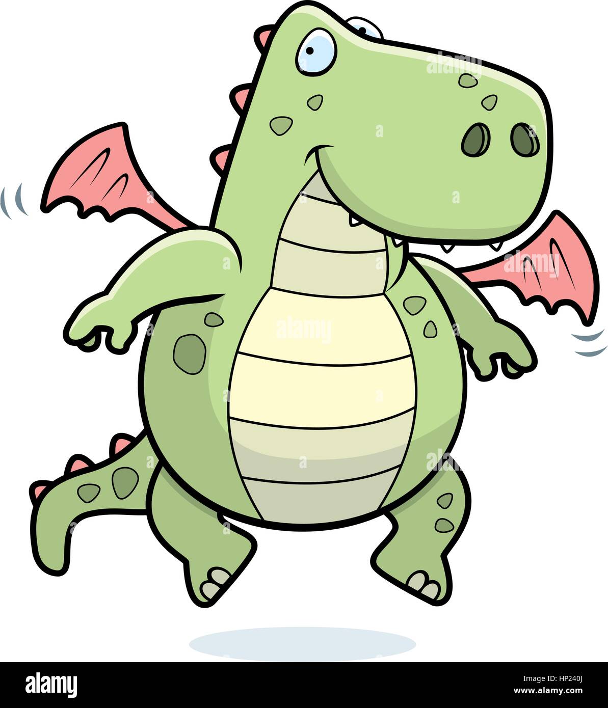 A happy cartoon dragon flying and smiling Stock Vector Image & Art - Alamy