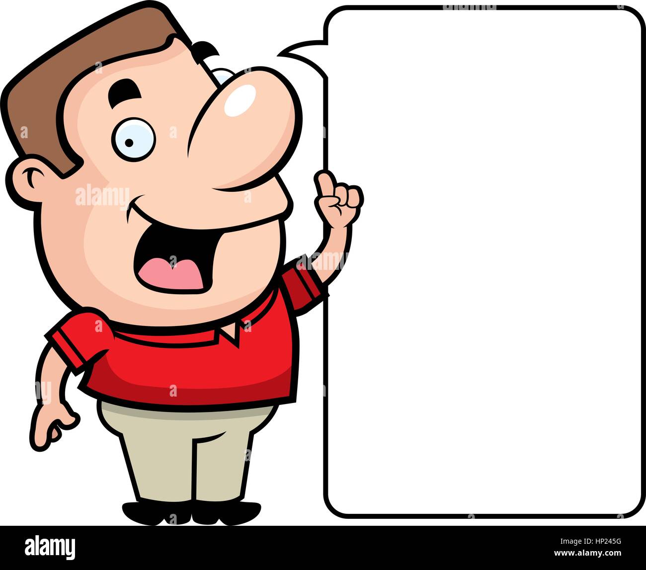 Cartoon man talking hi-res stock photography and images - Alamy