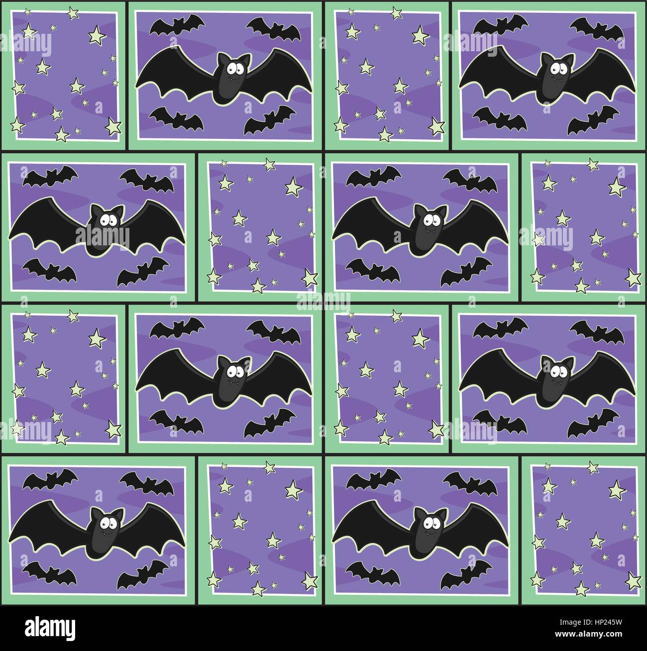 A seamless repeating cartoon bat pattern Stock Vector Image & Art - Alamy