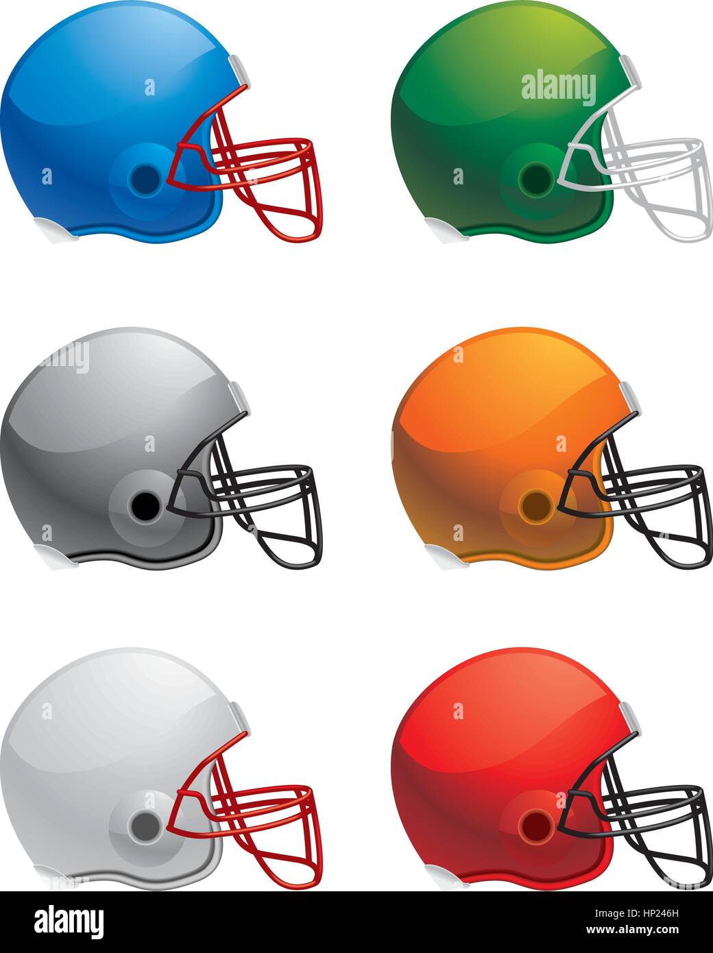 Silver helmets Stock Vector Images - Alamy