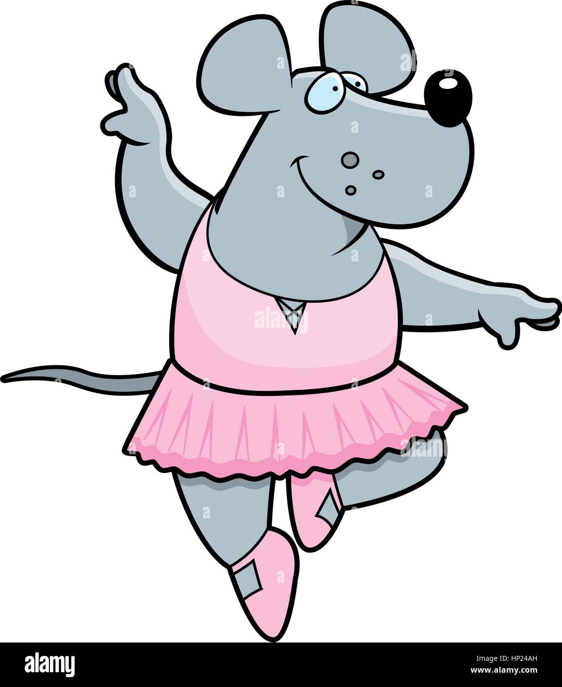 A happy cartoon rat ballerina in a tutu Stock Vector Image & Art - Alamy