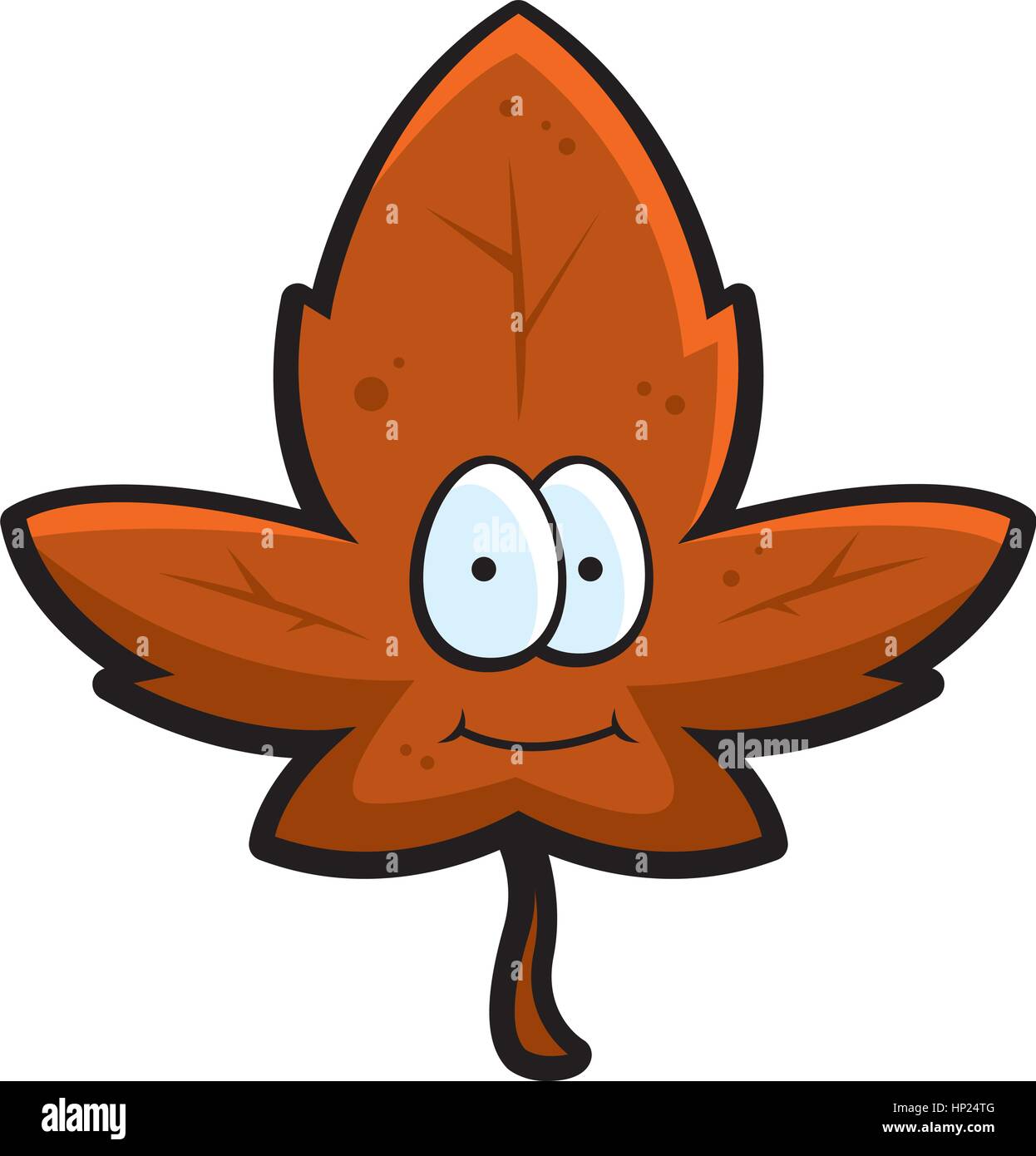 A cartoon maple leaf smiling and happy Stock Vector Image & Art - Alamy