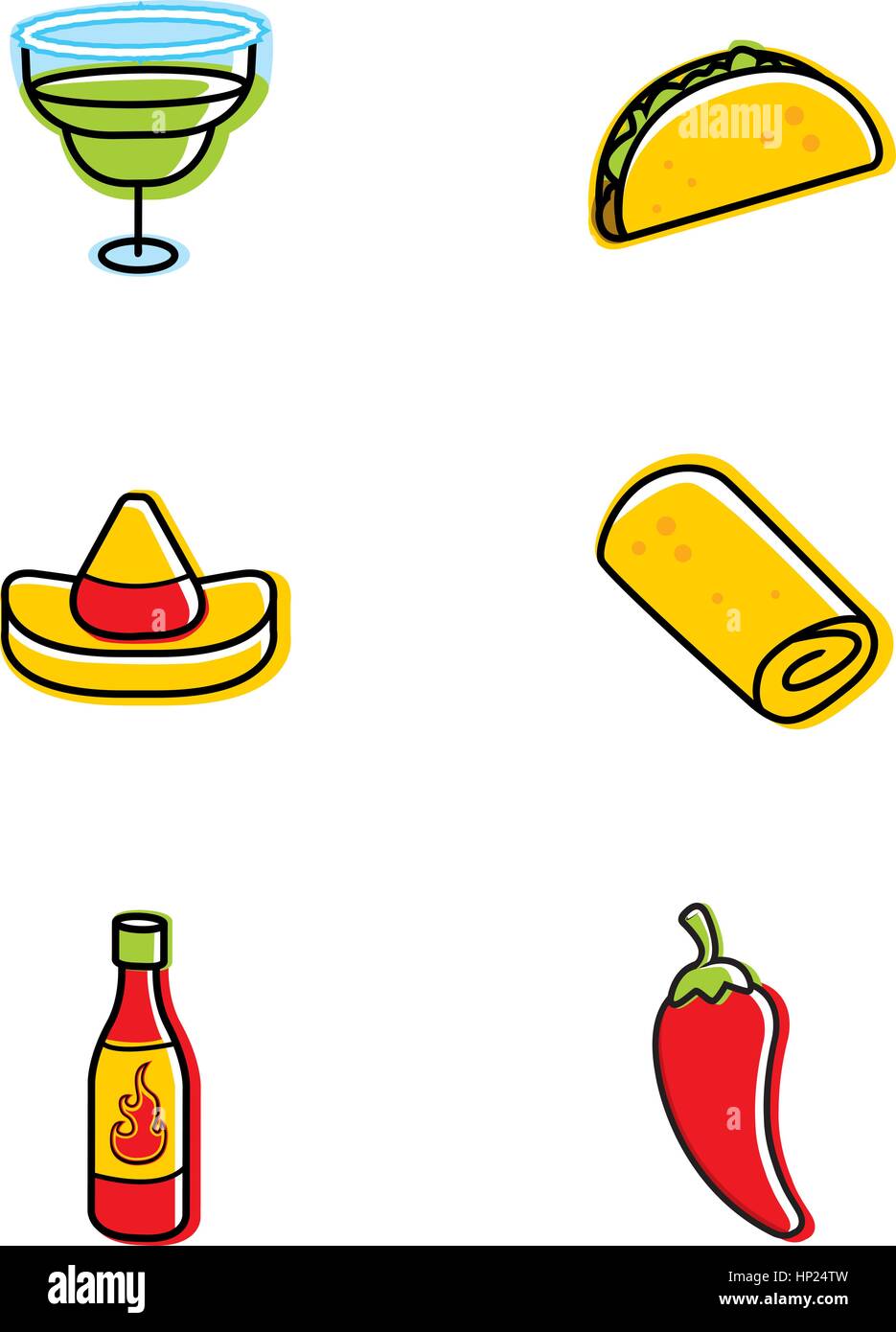 Spicy variety Stock Vector Images - Alamy