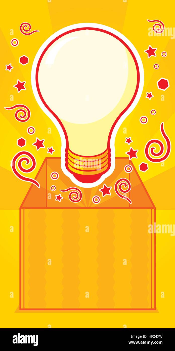 Cartoon light bulb outside hi-res stock photography and images - Alamy