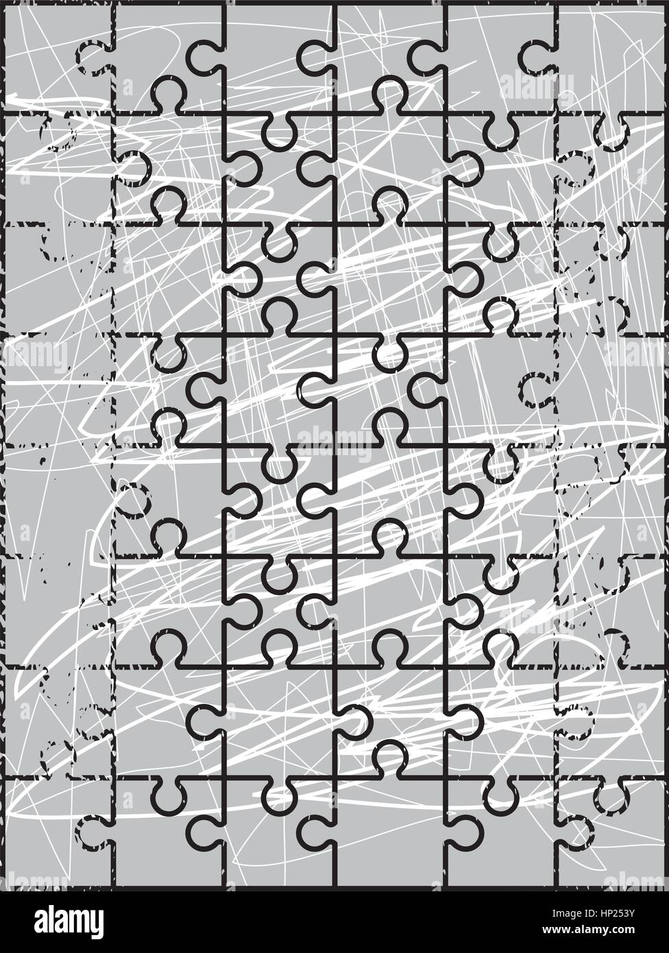 A puzzle with a scratched and distressed look Stock Vector Image & Art ...