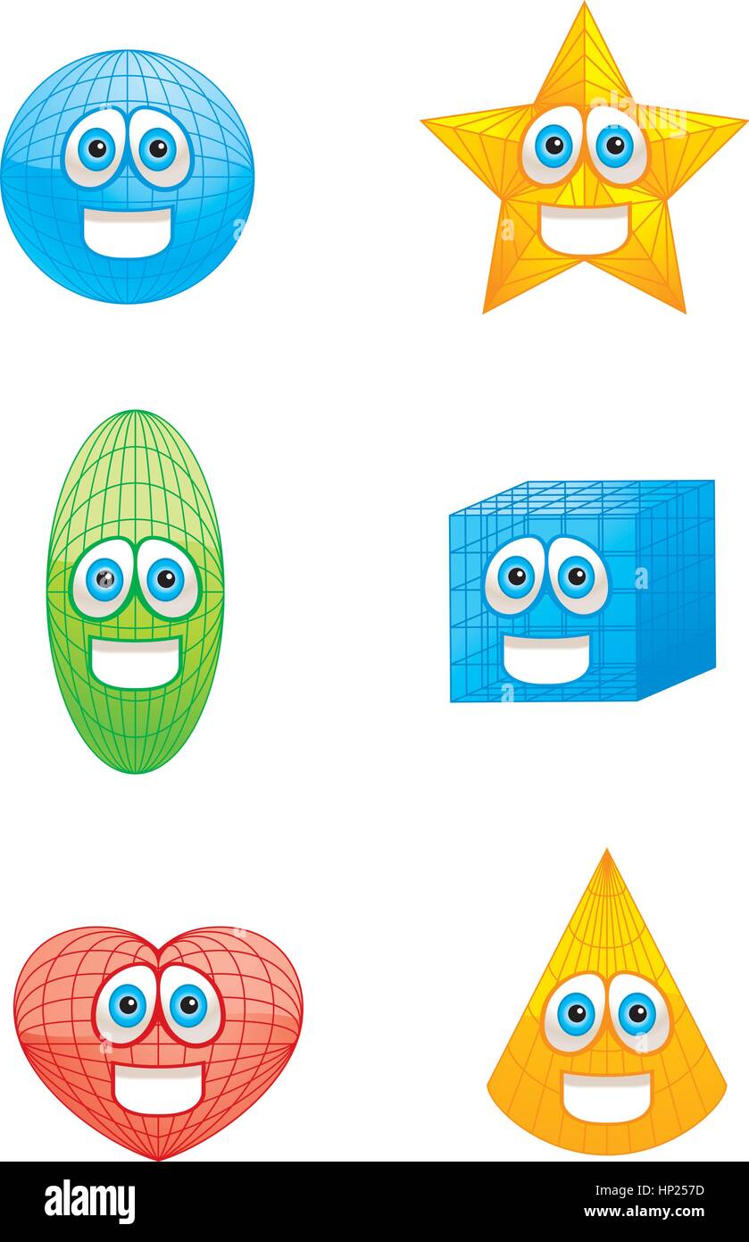 Geometric shapes oblong Cut Out Stock Images & Pictures - Alamy