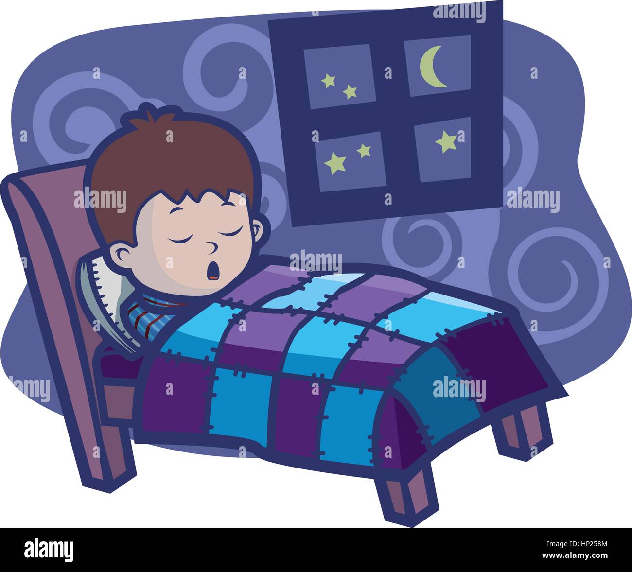 Sleeping Boy Cartoon