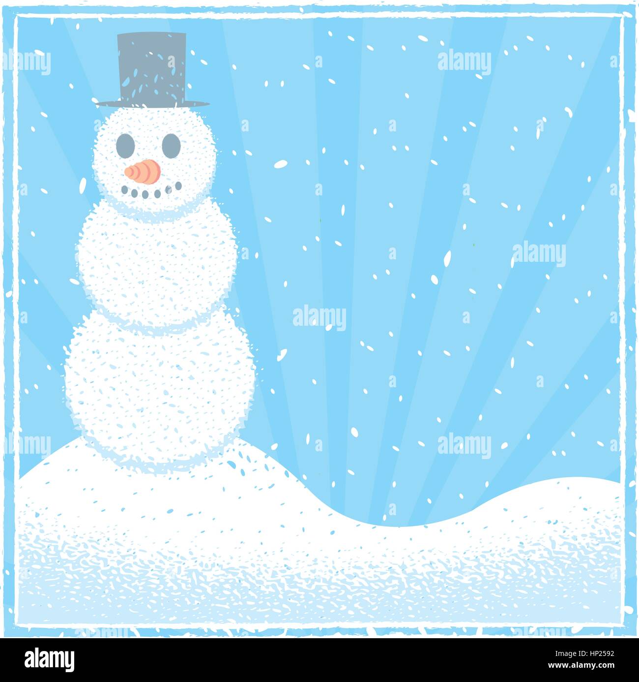 A cartoon snowman hi-res stock photography and images - Alamy