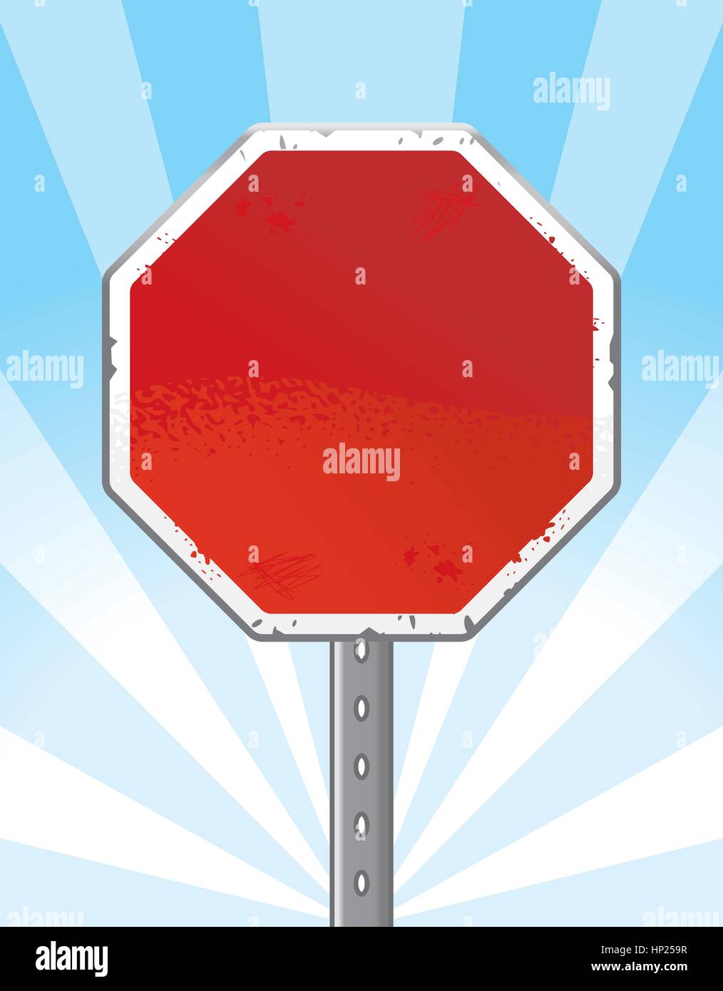 An illustration of a blank stop sign Stock Vector Image & Art - Alamy