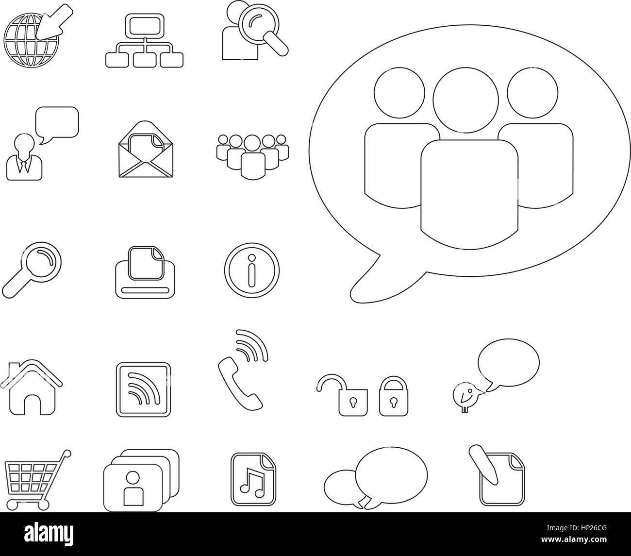Simplified symbols hi-res stock photography and images - Alamy