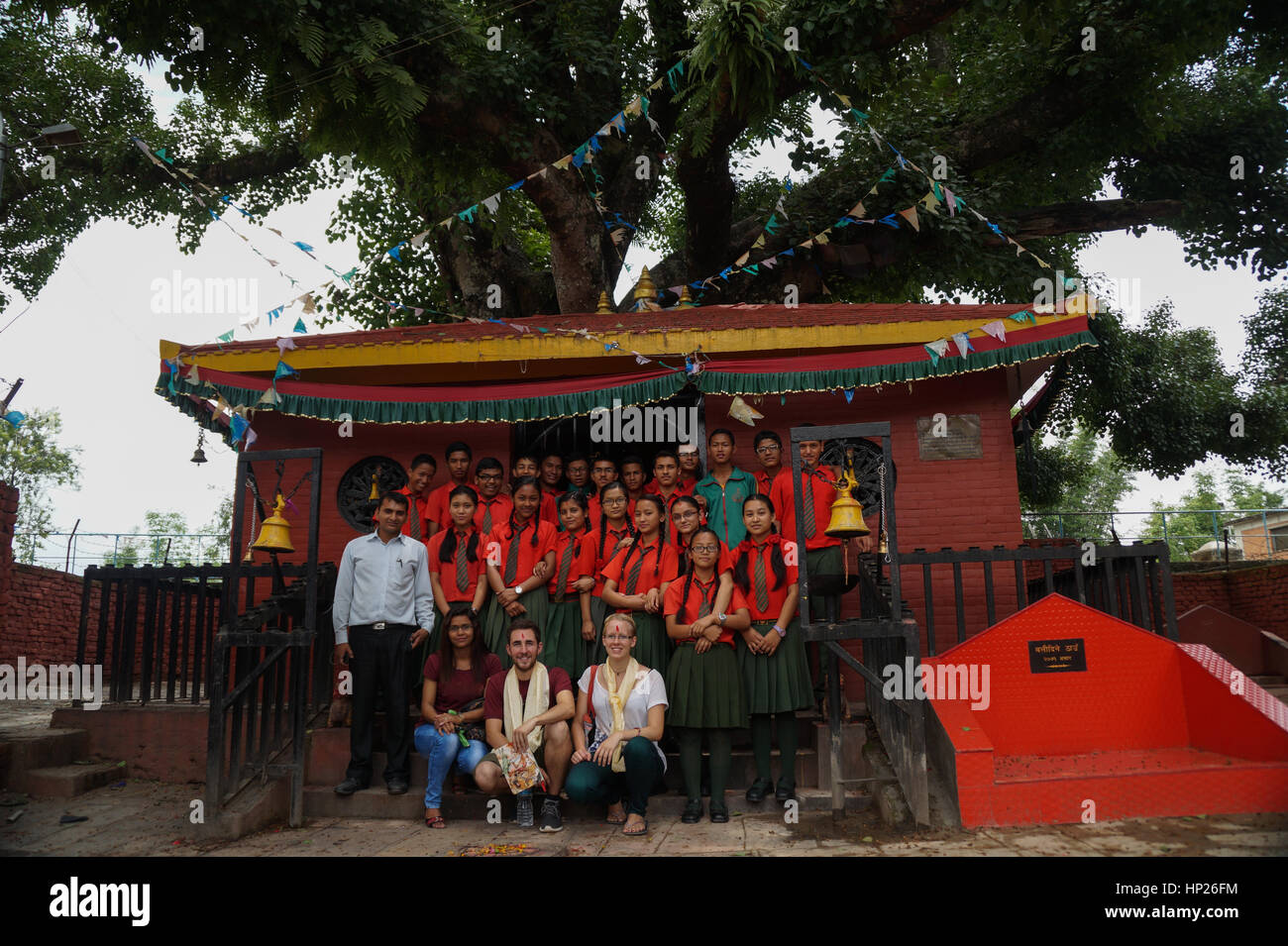 Nepal school uniform hi-res stock photography and images - Alamy