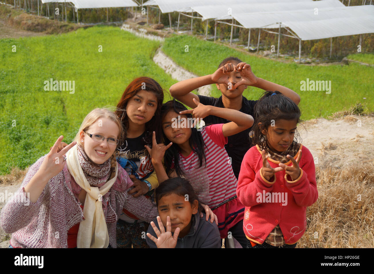 Children joking hi-res stock photography and images - Alamy